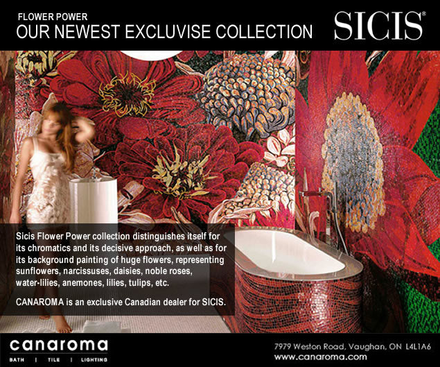 Sicis Flower Power Collection – Canaroma Bath & Tile