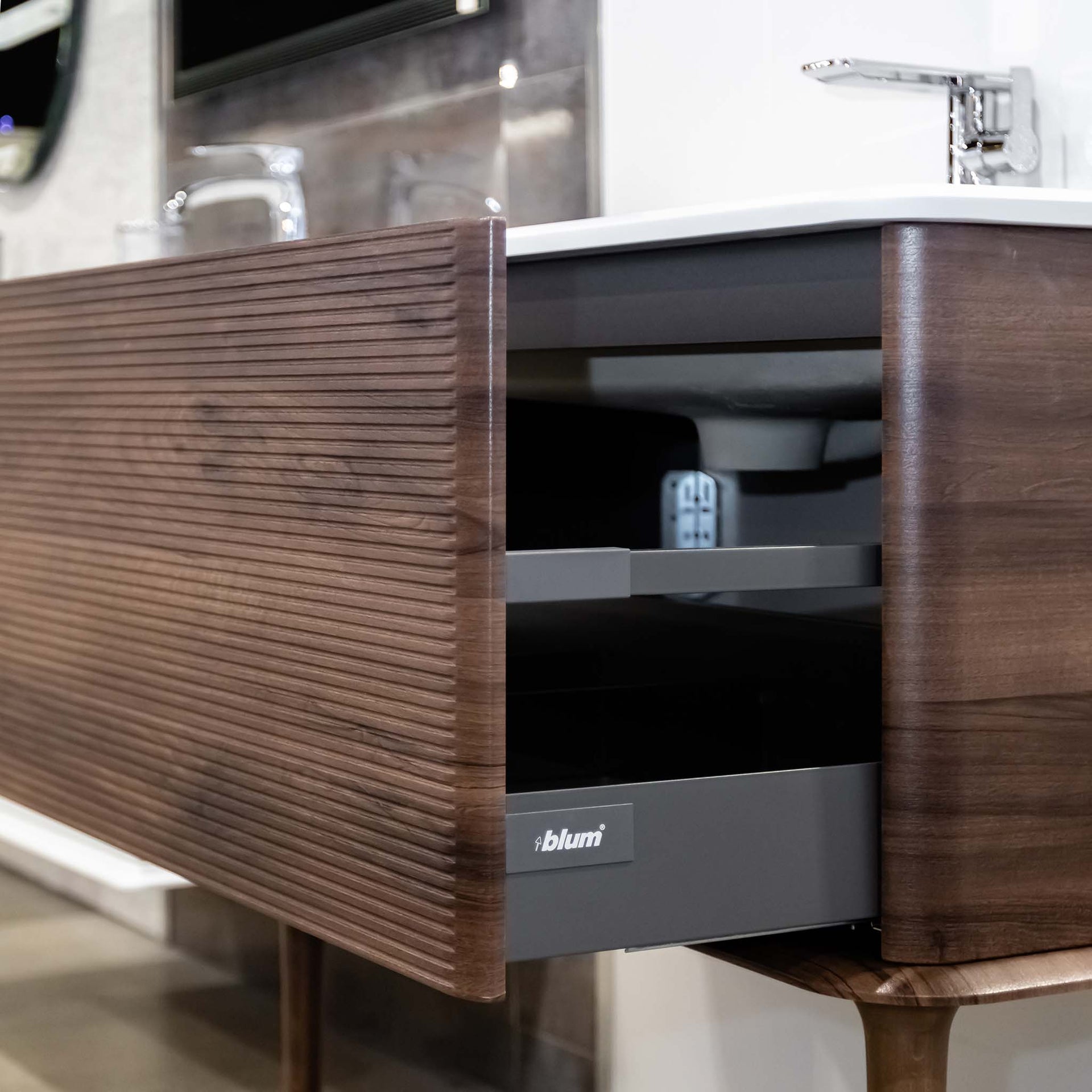 Vanico Bath Vanity Console - Stiletto – Canaroma Bath & Tile