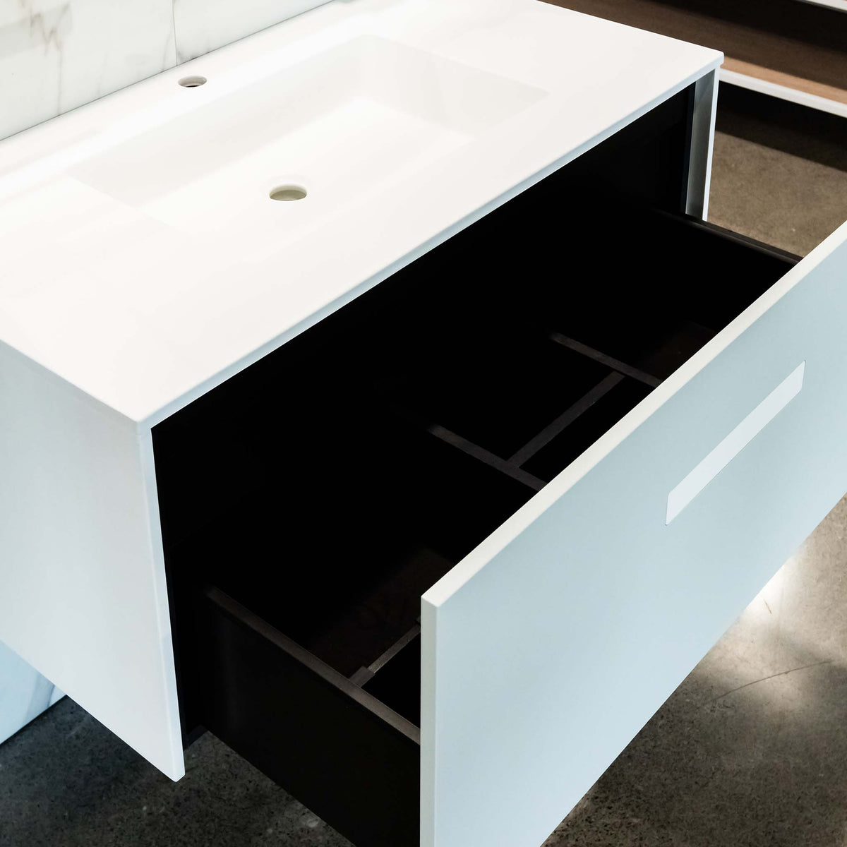 Vanico Bath Vanity Console - Stiletto – Canaroma Bath & Tile