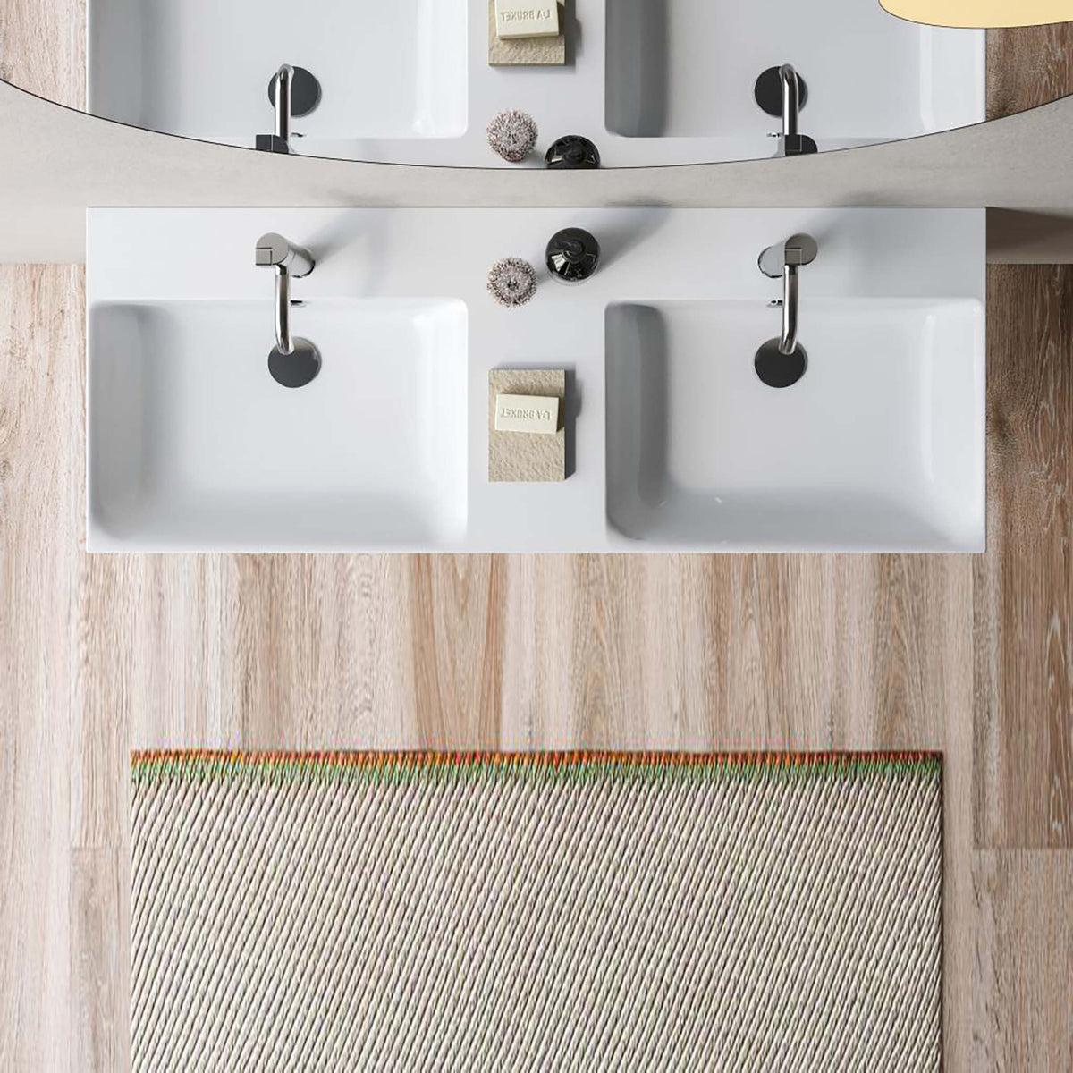 Catalano New Premium Double Bathroom Sink – Canaroma Bath & Tile