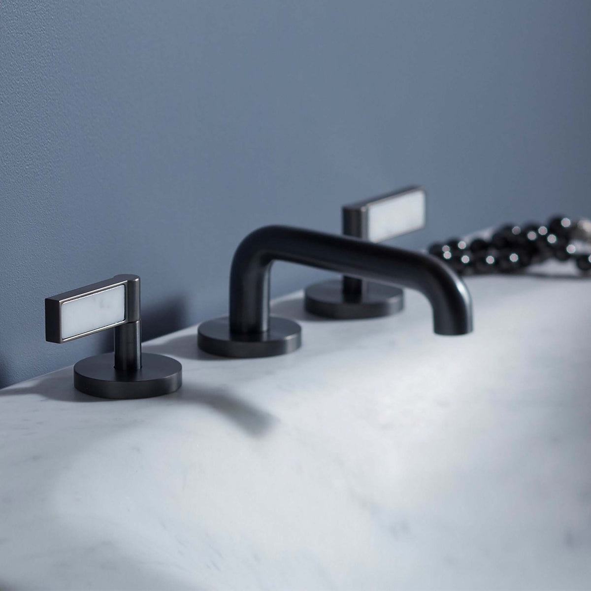 Kallista One White Carrara Handles Bathroom Faucet – Canaroma Bath & Tile
