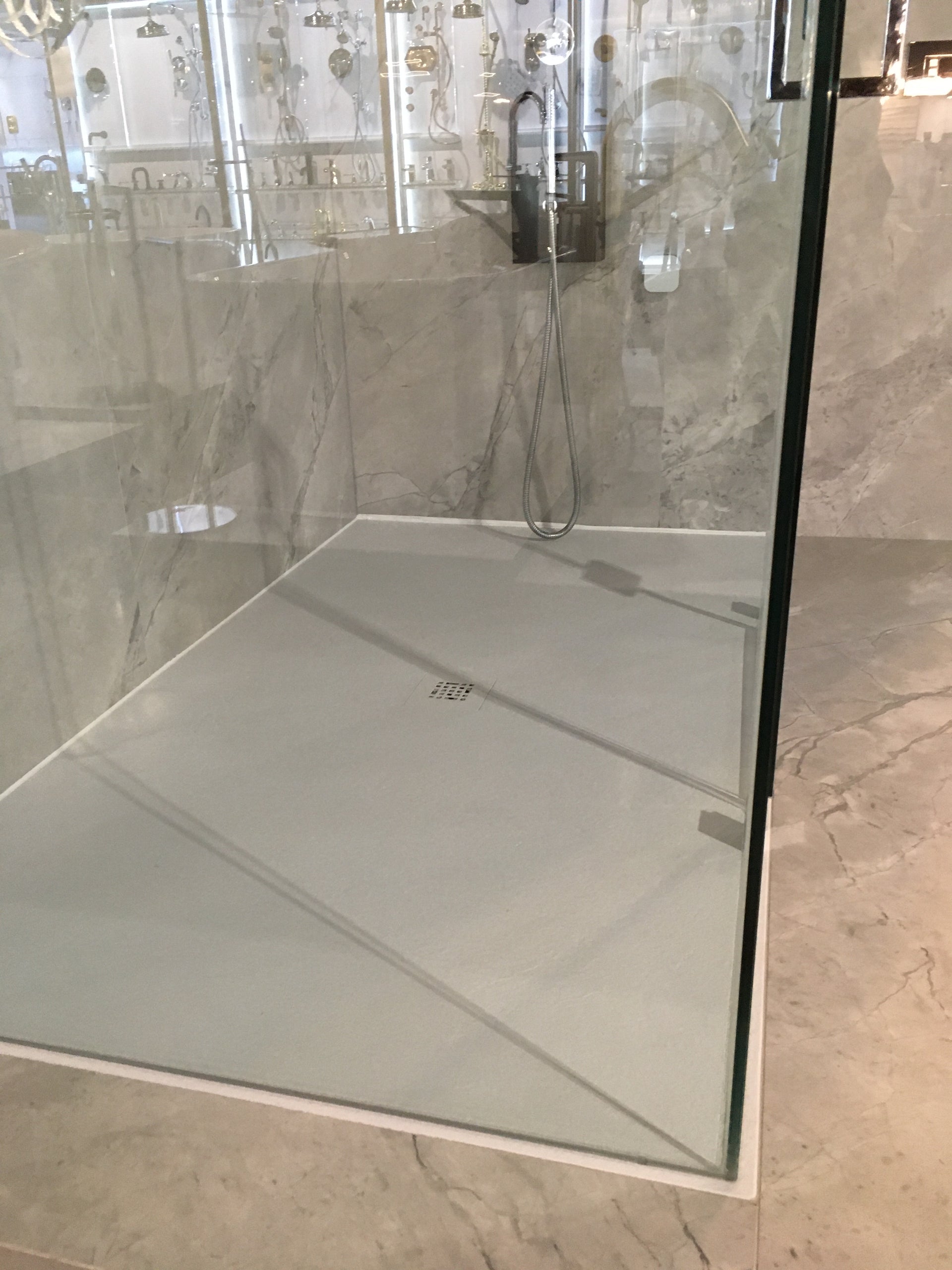 Zitta Slate Shower Base – Canaroma Bath & Tile