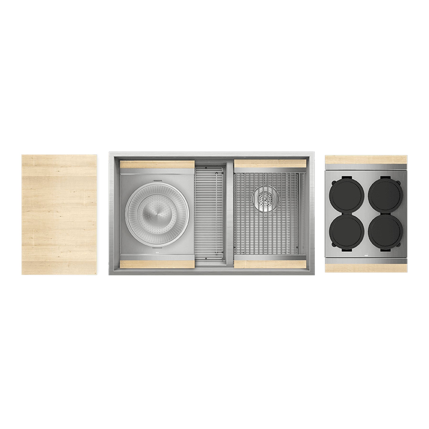 Home Refinements by Julien SmartStation Double Bowl Kitchen Sink ...