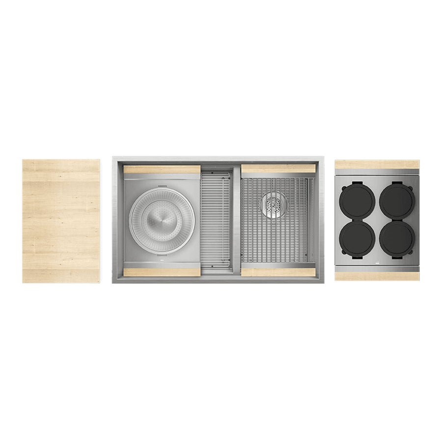 Home Refinements by Julien SmartStation Double Bowl Kitchen Sink ...