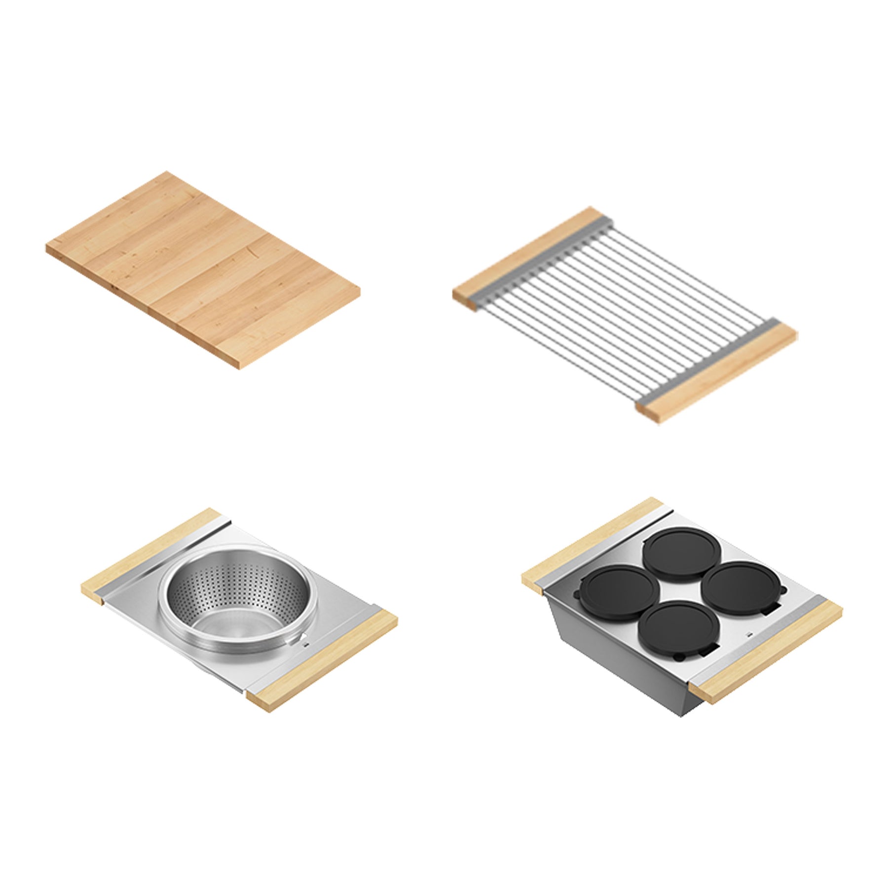 Home Refinements by Julien SmartStation Double Bowl Kitchen Sink ...