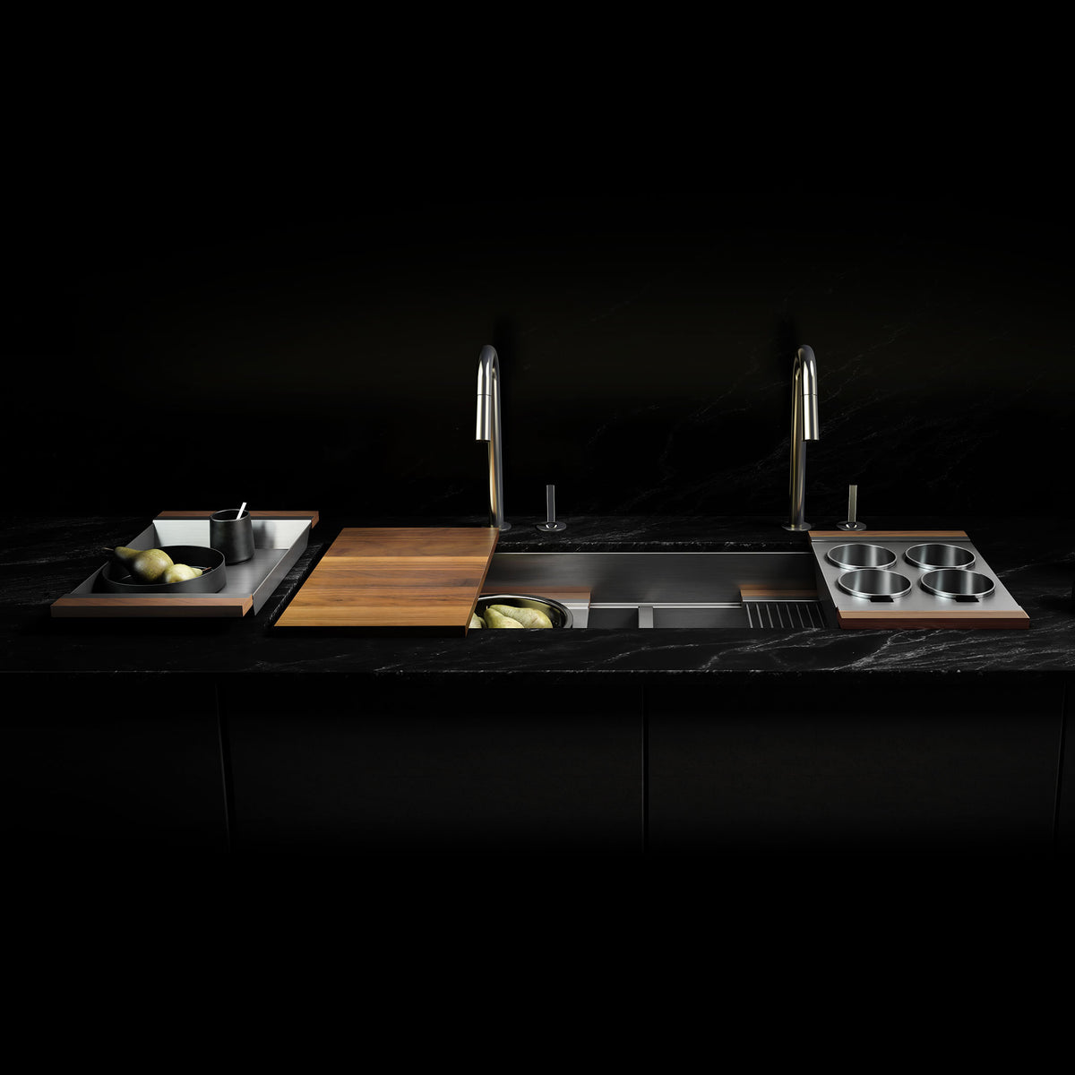 Home Refinements by Julien SmartStation Double Bowl Kitchen Sink ...