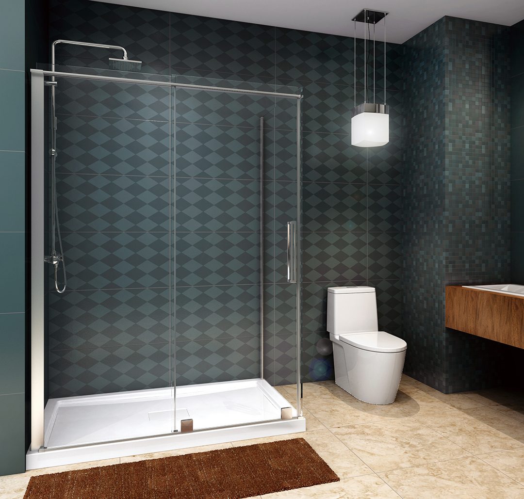 Fleurco Latitude Shower Door Walk-In Panel – Canaroma Bath & Tile