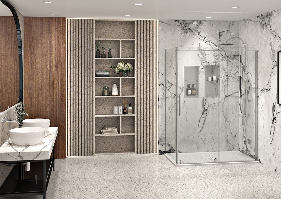 Fleurco Latitude Shower Door Walk-In Panel – Canaroma Bath & Tile