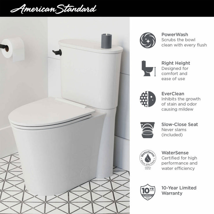 American Standard Studio Dual Flush Elongated Toilet – Canaroma Bath & Tile