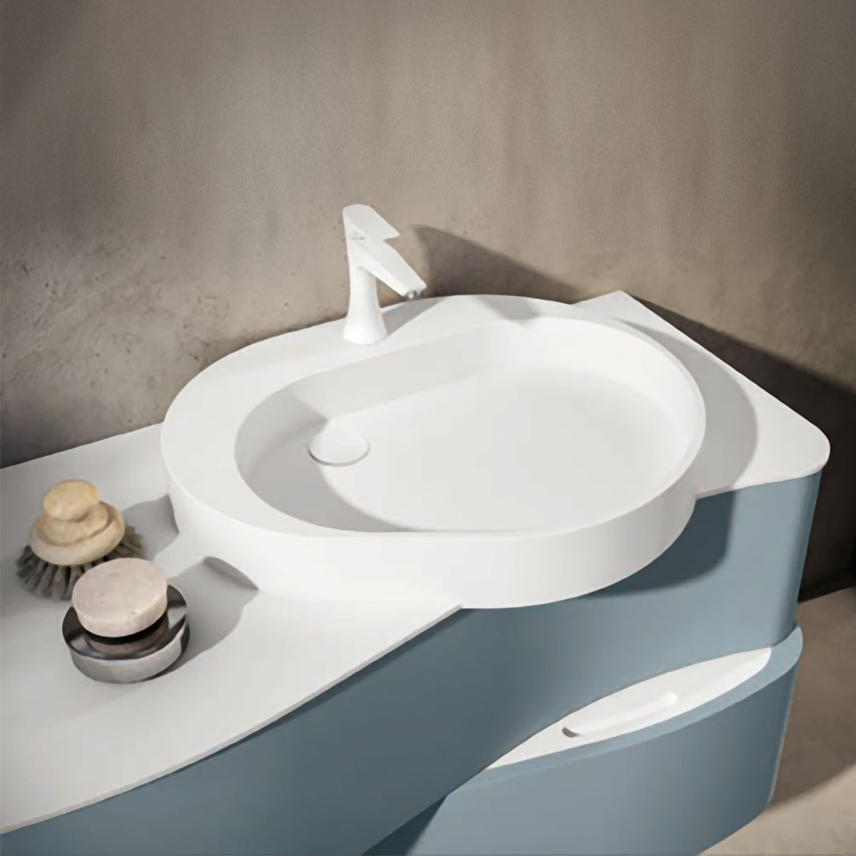 Bath Vanity Linea Onda Single Sink – Canaroma Bath & Tile