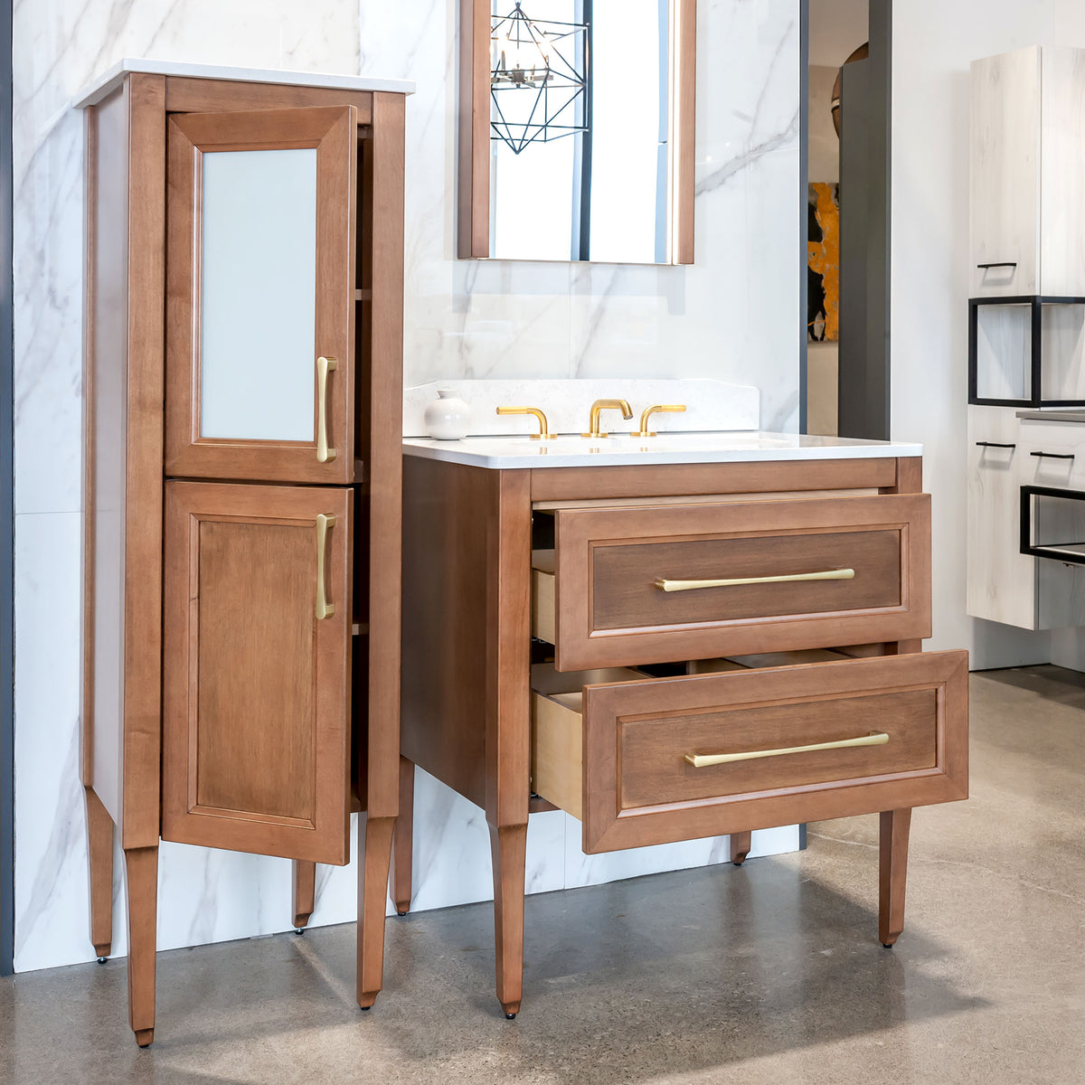 Vanico Bath Vanity Console - Stiletto – Canaroma Bath & Tile