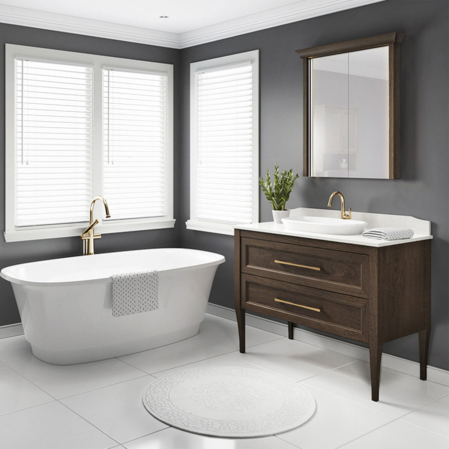 Vanico Bath Vanity Console - Stiletto – Canaroma Bath & Tile