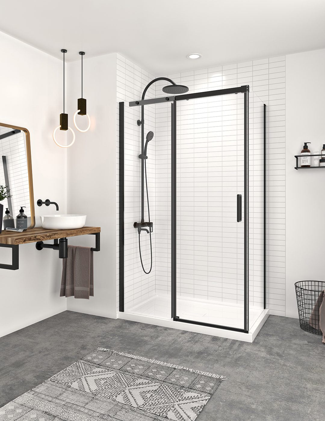 Fleurco Latitude Shower Door Walk-In Panel – Canaroma Bath & Tile